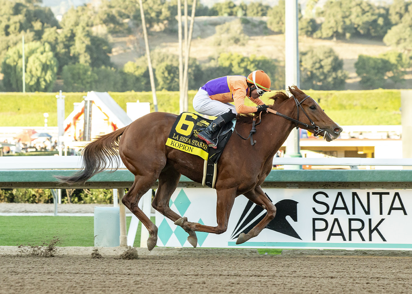 Kopion volvió al máximo para llevarse La Brea Stakes - Zona Hipica